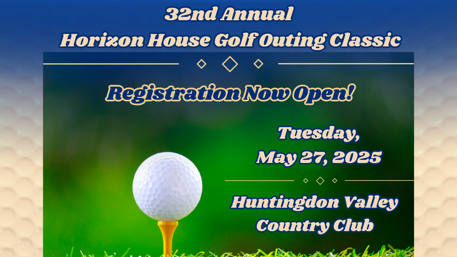 Registration Now Open for 32nd Annual Horizon House Golf Outing Classic ...